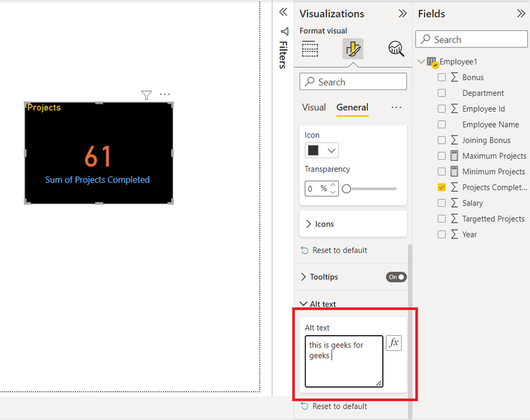 Power BI - How to Format a Card? - GeeksforGeeks