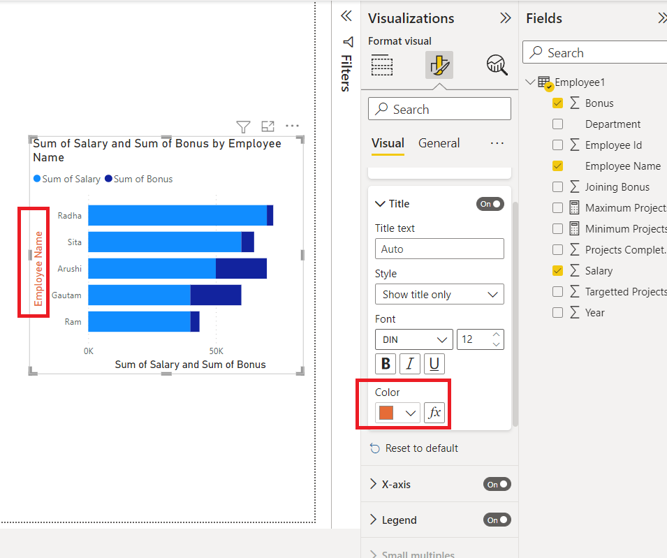 Power BI - How to Format Bar Chart? - GeeksforGeeks