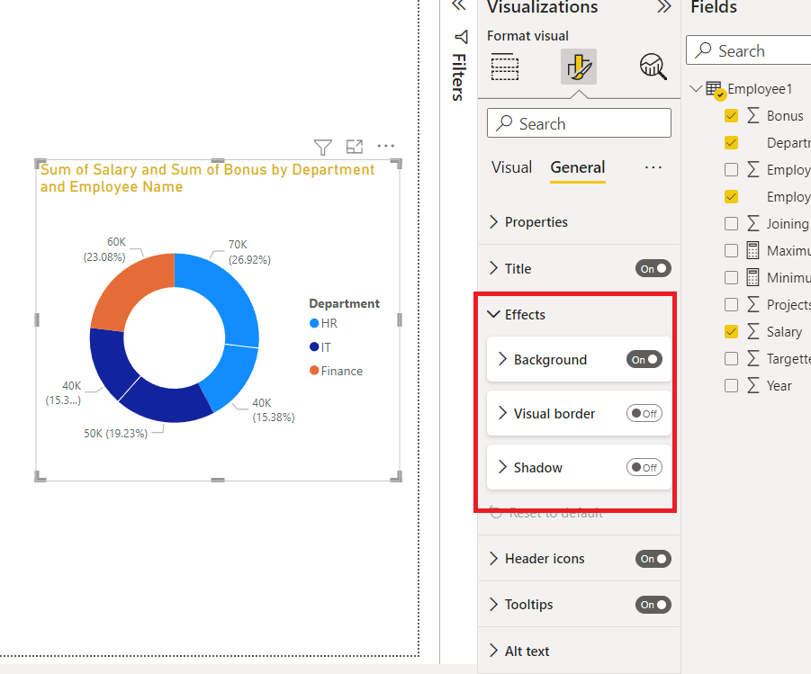 Power BI Format Donut Chart GeeksforGeeks Power BI Format Donut Chart GeeksforGeeks