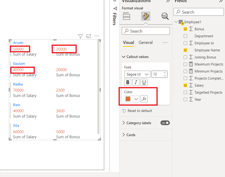 Power BI - Format Multi-Row Card - GeeksforGeeks