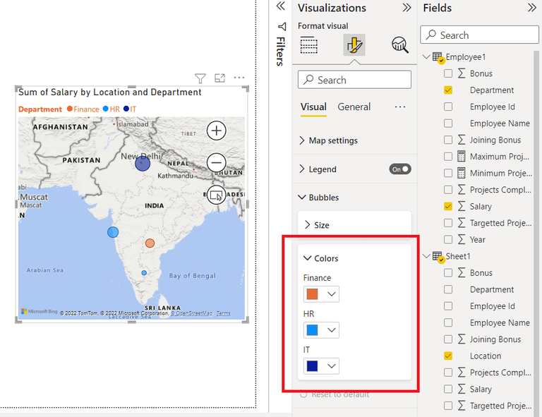 Power BI - How to Format Map - GeeksforGeeks