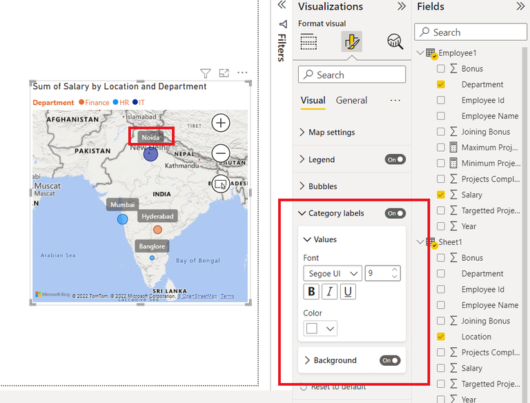 Power BI - How to Format Map - GeeksforGeeks