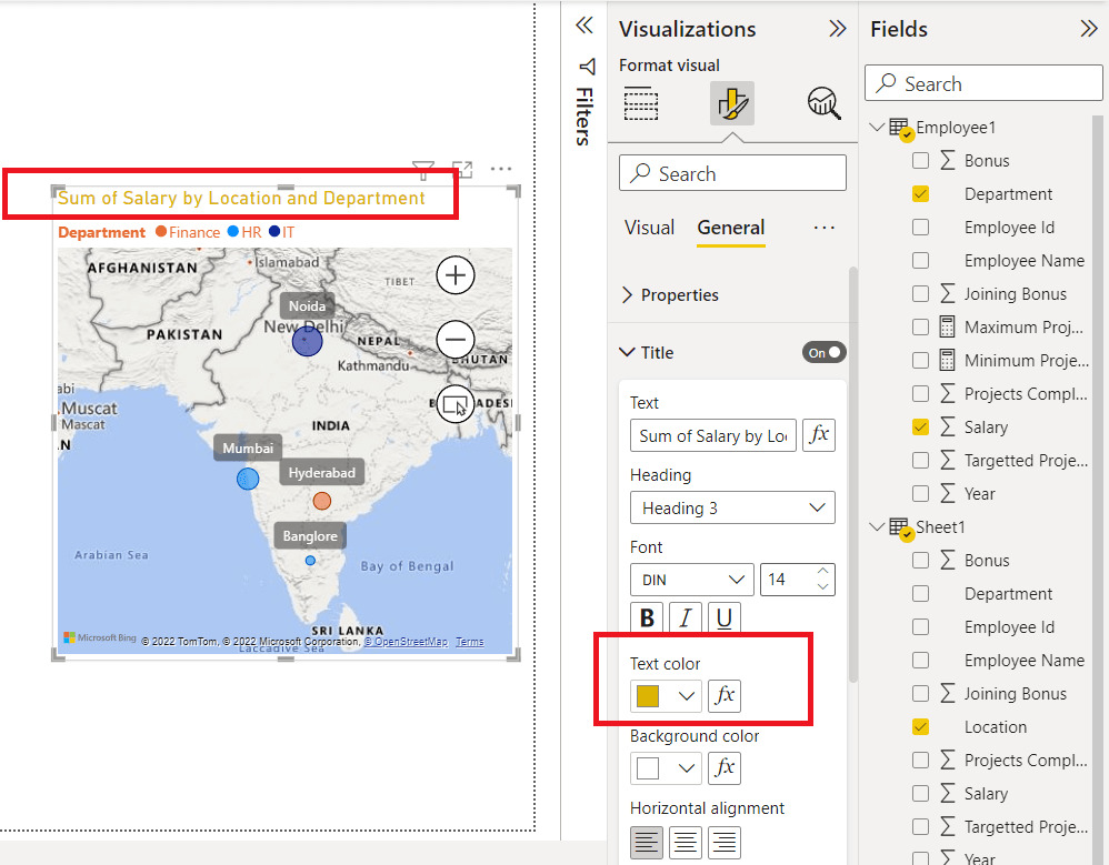 Power BI - How to Format Map - GeeksforGeeks