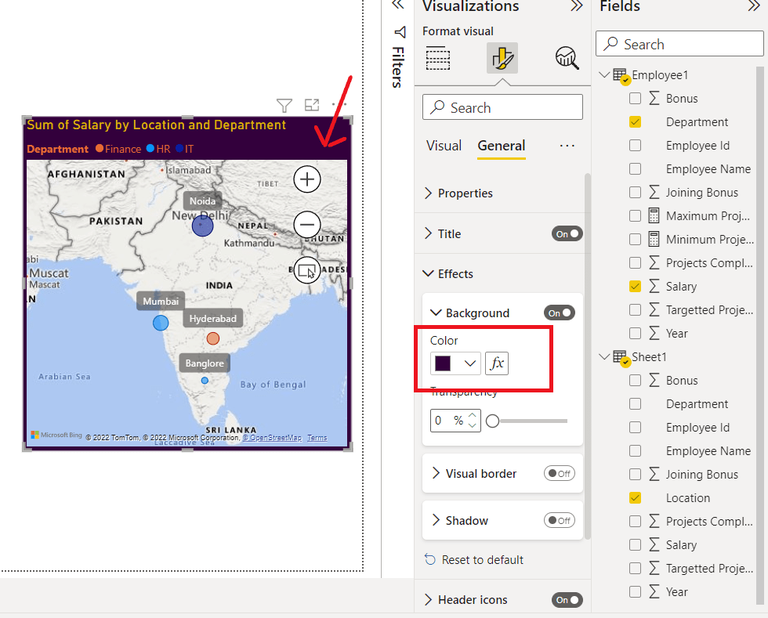 Power BI - How to Format Map - GeeksforGeeks
