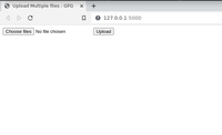 Upload Multiple files with Flask - GeeksforGeeks