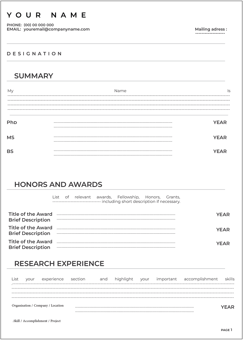 What is the difference between a Job Application, a Resume and a CV ...