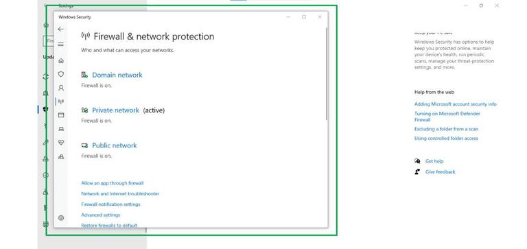 Windows Defender Firewall Settings - GeeksforGeeks