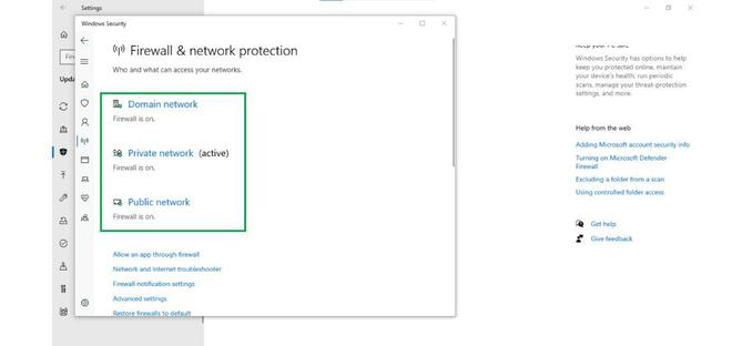 Windows Defender Firewall Settings - GeeksforGeeks