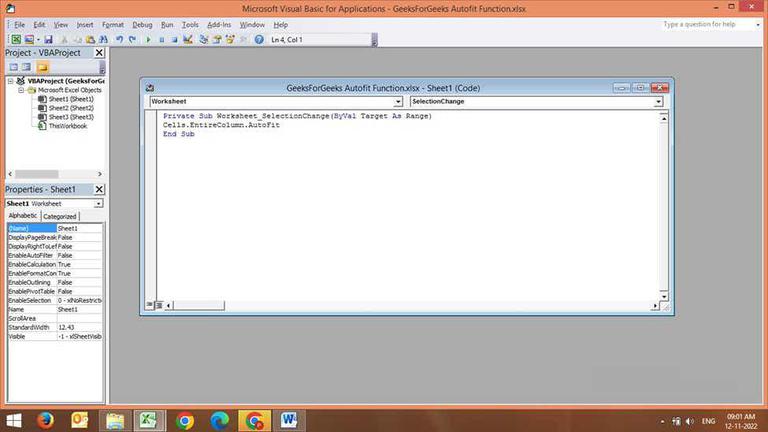 Expand Cells to Fit the Text Automatically in Excel - GeeksforGeeks