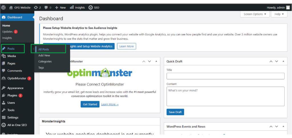 How to Hide Post and Page Titles in WordPress? - GeeksforGeeks