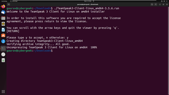 How to Install TeamSpeak in Ubuntu - GeeksforGeeks