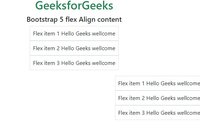 Bootstrap 5 Flex Align Content - GeeksforGeeks