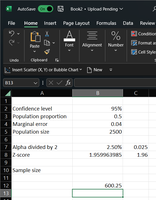 Sample Size Calculator With Excel - GeeksforGeeks
