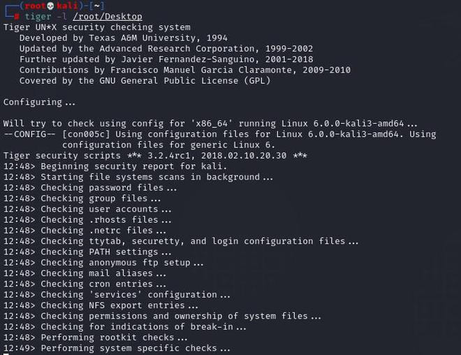 Tiger – The Unix Security Audit and Intrusion Detection Tool ...