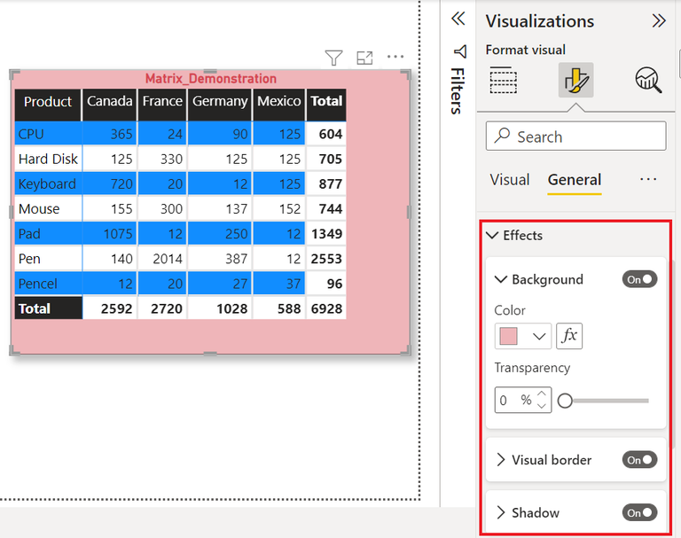 Power BI - How to Format Matrix? - GeeksforGeeks