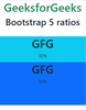 Bootstrap 5 Ratios - GeeksforGeeks