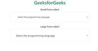 Bootstrap 5 Select SASS - GeeksforGeeks