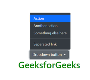 Bootstrap 5 Dropdowns Usage - GeeksforGeeks