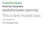 Explain the Typography and links in Bootstrap? - GeeksforGeeks