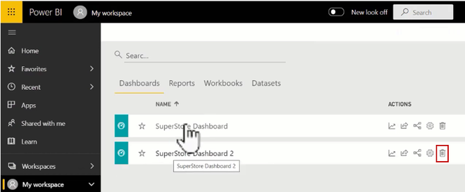 Power BI - Dashboard Actions - GeeksforGeeks