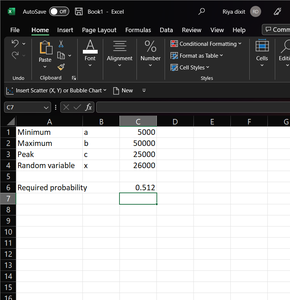 Triangular Distribution in Excel - GeeksforGeeks