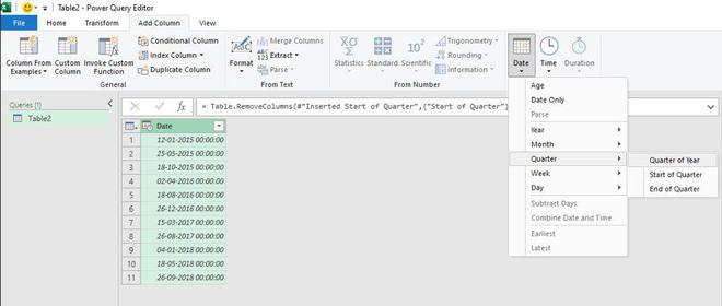 Date Modifications with Power Query in Excel - GeeksforGeeks