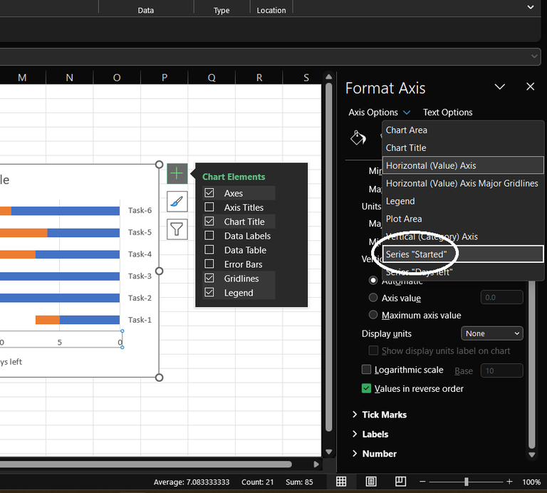 Creating a Gantt Chart With Milestones Using a Stacked Bar Chart In ...