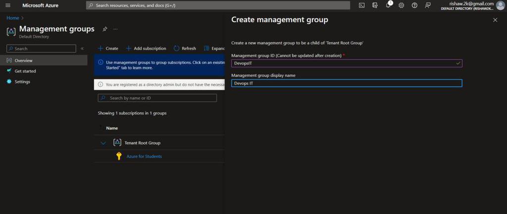 How to Create Management Groups in Azure Through GUI and PowerShell ...