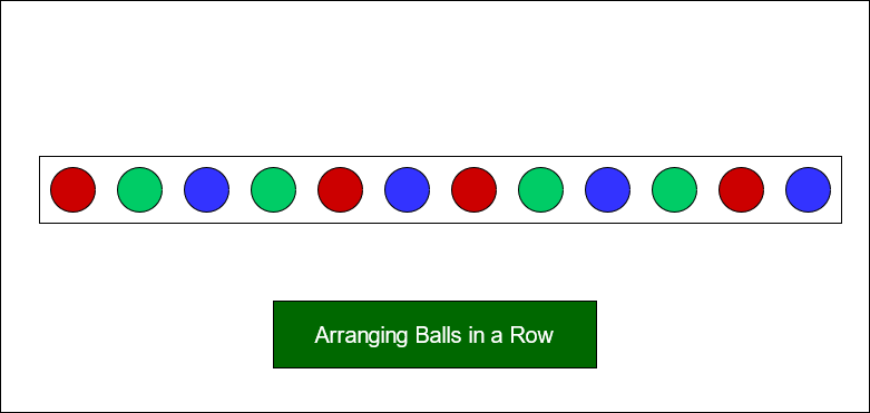 Puzzle - Arranging Balls in a row - GeeksforGeeks