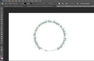 How to Wrap Text around Shapes in Adobe Photoshop?