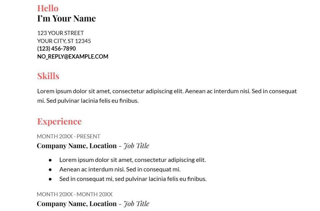 What's the Best Resume Font, Size, and Format - GeeksforGeeks