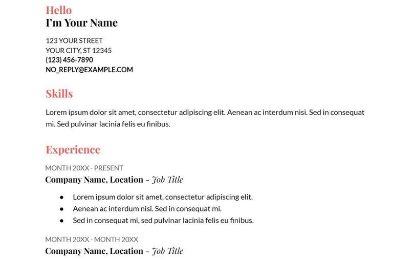 What's the Best Resume Font, Size, and Format - GeeksforGeeks
