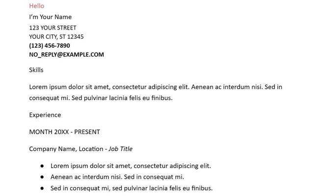 What's the Best Resume Font, Size, and Format - GeeksforGeeks