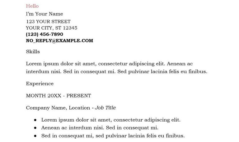 What's the Best Resume Font, Size, and Format - GeeksforGeeks