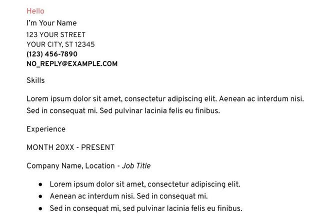 What's the Best Resume Font, Size, and Format - GeeksforGeeks