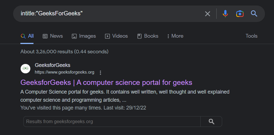 What is Google Dorking? - GeeksforGeeks