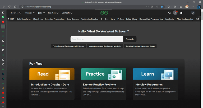 How To Turn On Vertical Tabs in Microsoft Edge? - GeeksforGeeks