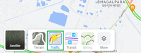 How to Check Traffic in Google Maps? - GeeksforGeeks