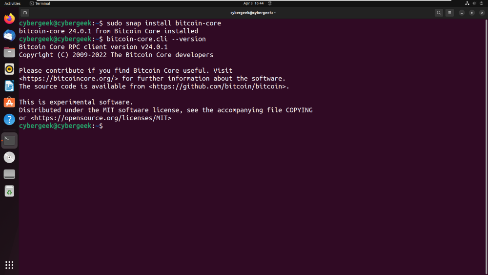 How To Install Bitcoin Core Wallet On Ubuntu Geeksforgeeks