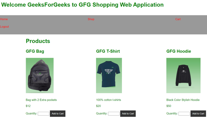 Build an E-Commerce Web Application using HTML CSS PHP and hosted using XAMPP - GeeksforGeeks