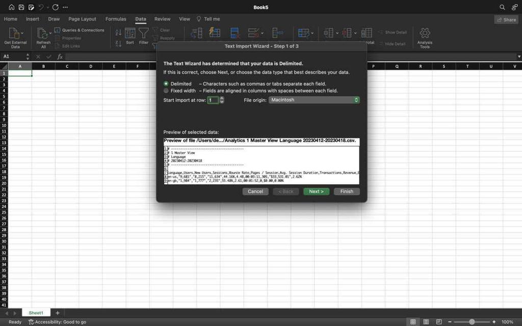 How to Evaluate Google Analytics Data in Excel? - GeeksforGeeks