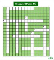 Crossword Puzzle Of The Week #17 (for Graphs) - GeeksforGeeks
