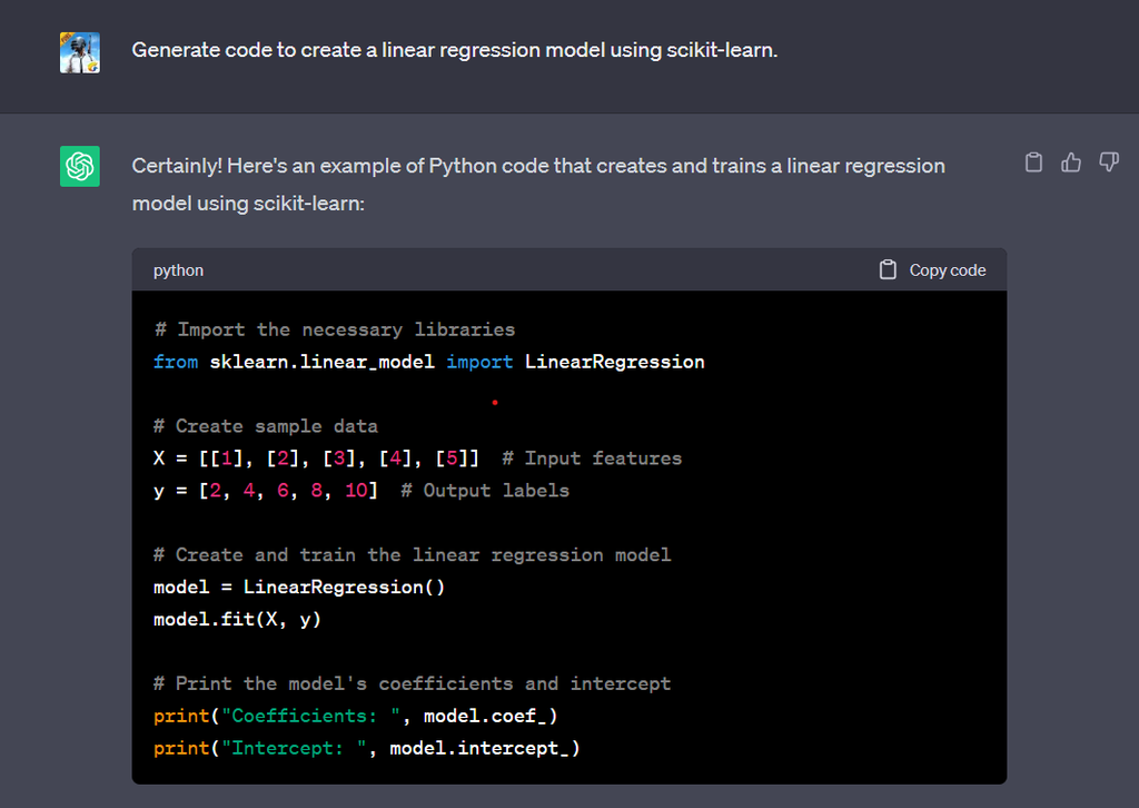 Top 20 ChatGPT Prompts For Machine Learning - GeeksforGeeks