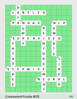 Crossword Puzzle Of The Week #25 (for Machine Learning) - GeeksforGeeks