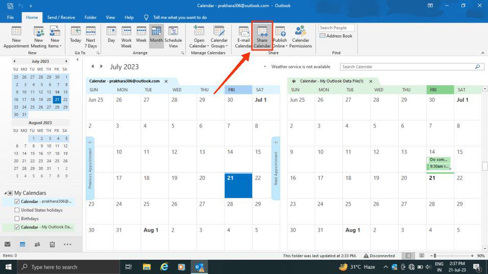 Share Your Calendar In Outlook David P Justice Share Your Calendar In Outlook David P Justice