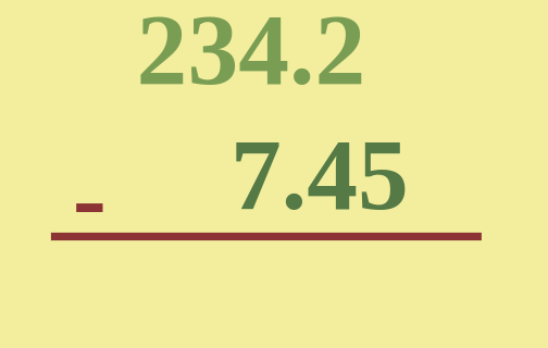 Addition and Subtraction of Decimals - GeeksforGeeks