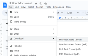 How to Download a Google Docs - GeeksforGeeks