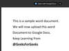 How to Import a Word Document into Google Docs - GeeksforGeeks