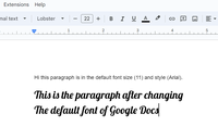 How to Change Font in Google Docs - GeeksforGeeks
