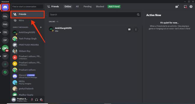 How to Create a Group Chat in Discord - GeeksforGeeks